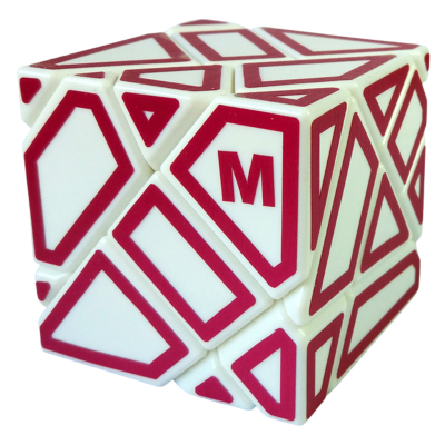 Ninja 3x3 Ghost Cube White (Red Stickers) → MasterCubeStore